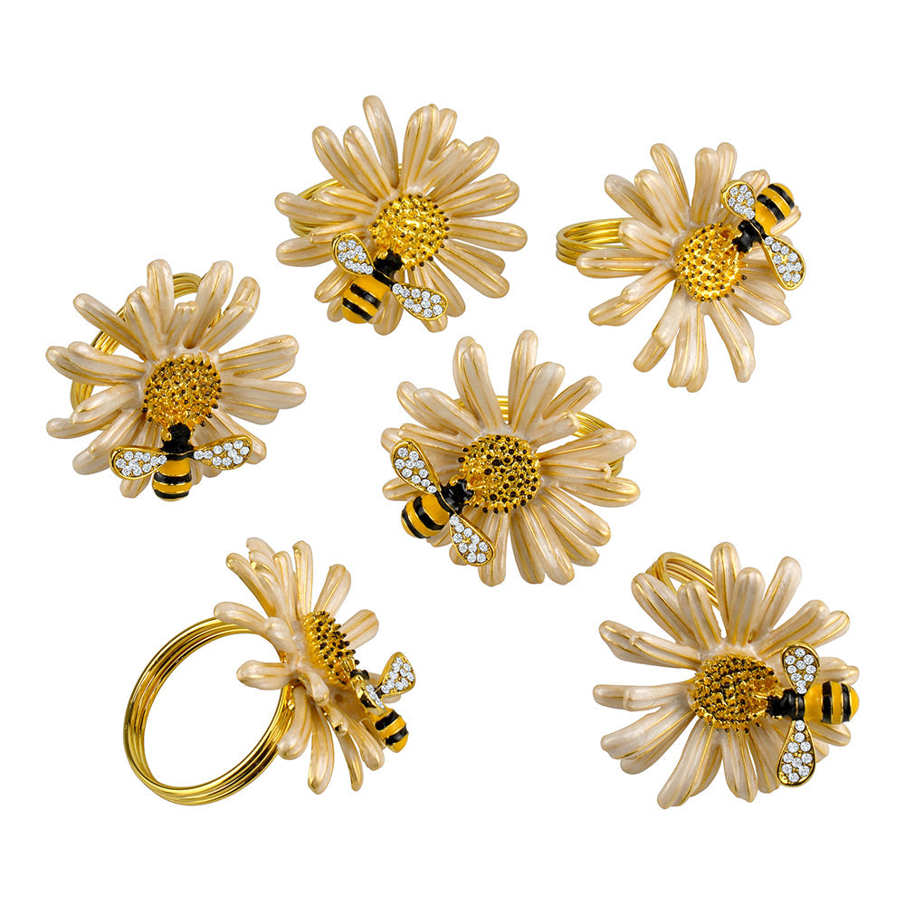 Bee Metal Napkin Rings — BT Shalom